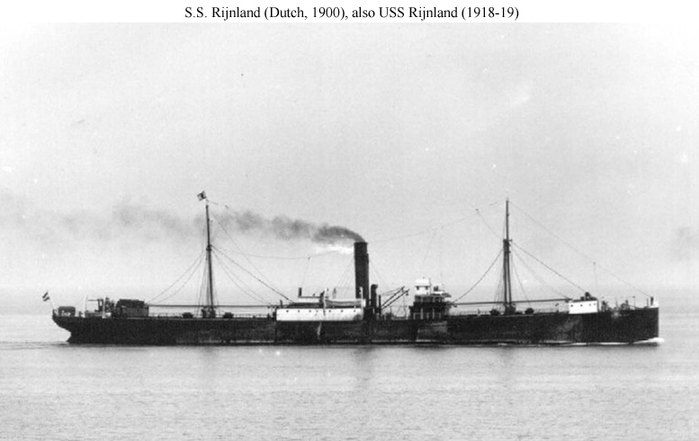 Civilian Ships--Rijnland (Dutch Freighter, 1900)