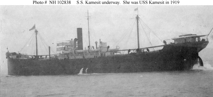 Civilian Ships--Kamesit (Freighter, 1918)