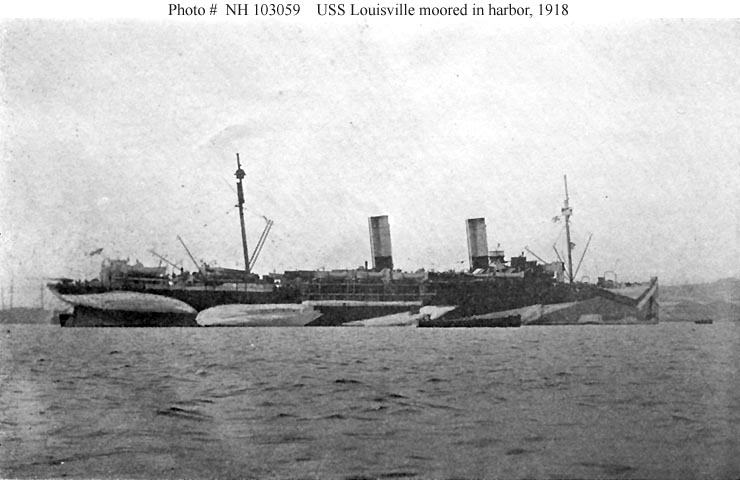 USN Ships--USS Saint Louis (1898) and USS Louisville (ID # 1644), 1918-1919